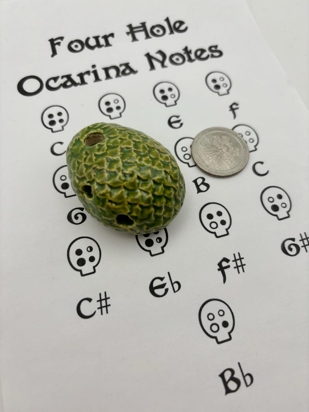 Grass Green Dragon Egg Pendant Ocarina - Etsy