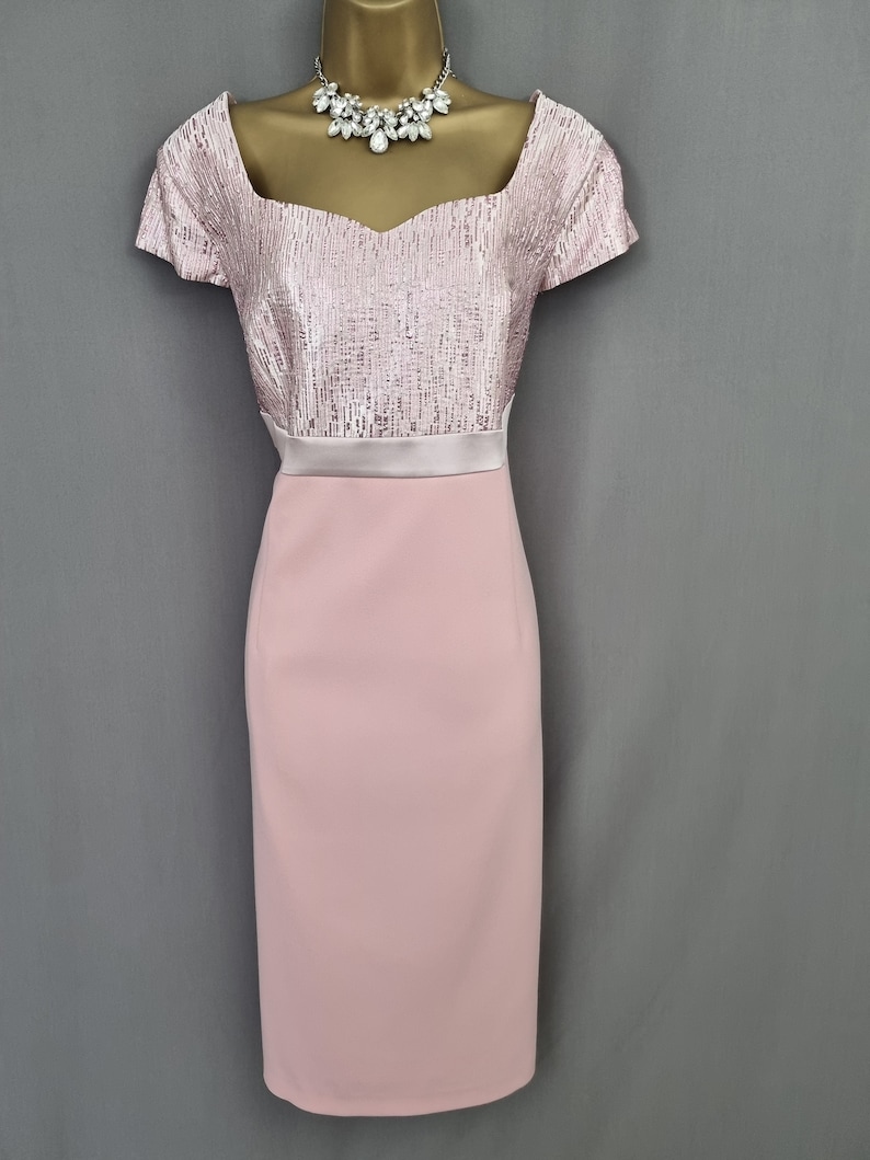 LEXUS Dress Jacket Suit Size 14 Blush Pink Mother of the Bride V817 ...
