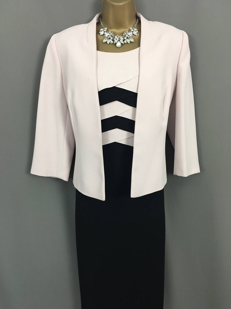 Jacques Vert Dress & Jacket Size 12 Blush Mother of the Bride V469. - Etsy UK