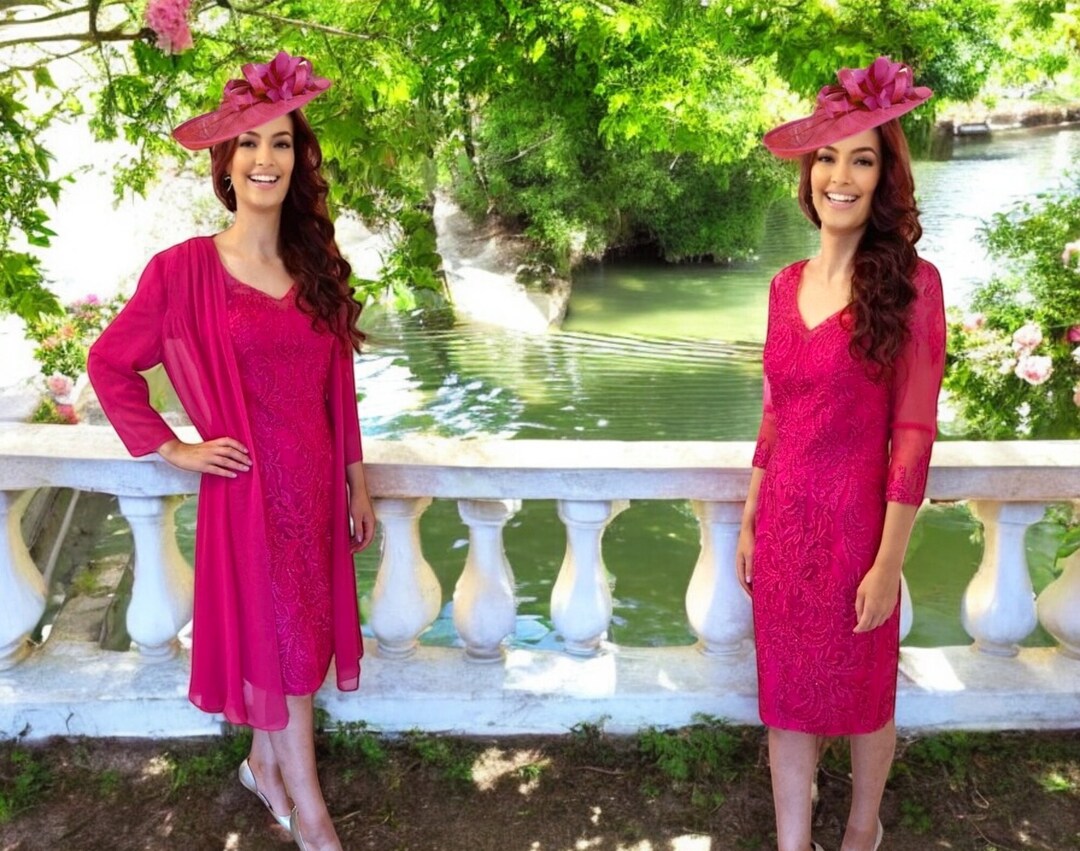 Veni Infantino Dress & Jacket Pink Mother of the Bride 991111 - Etsy