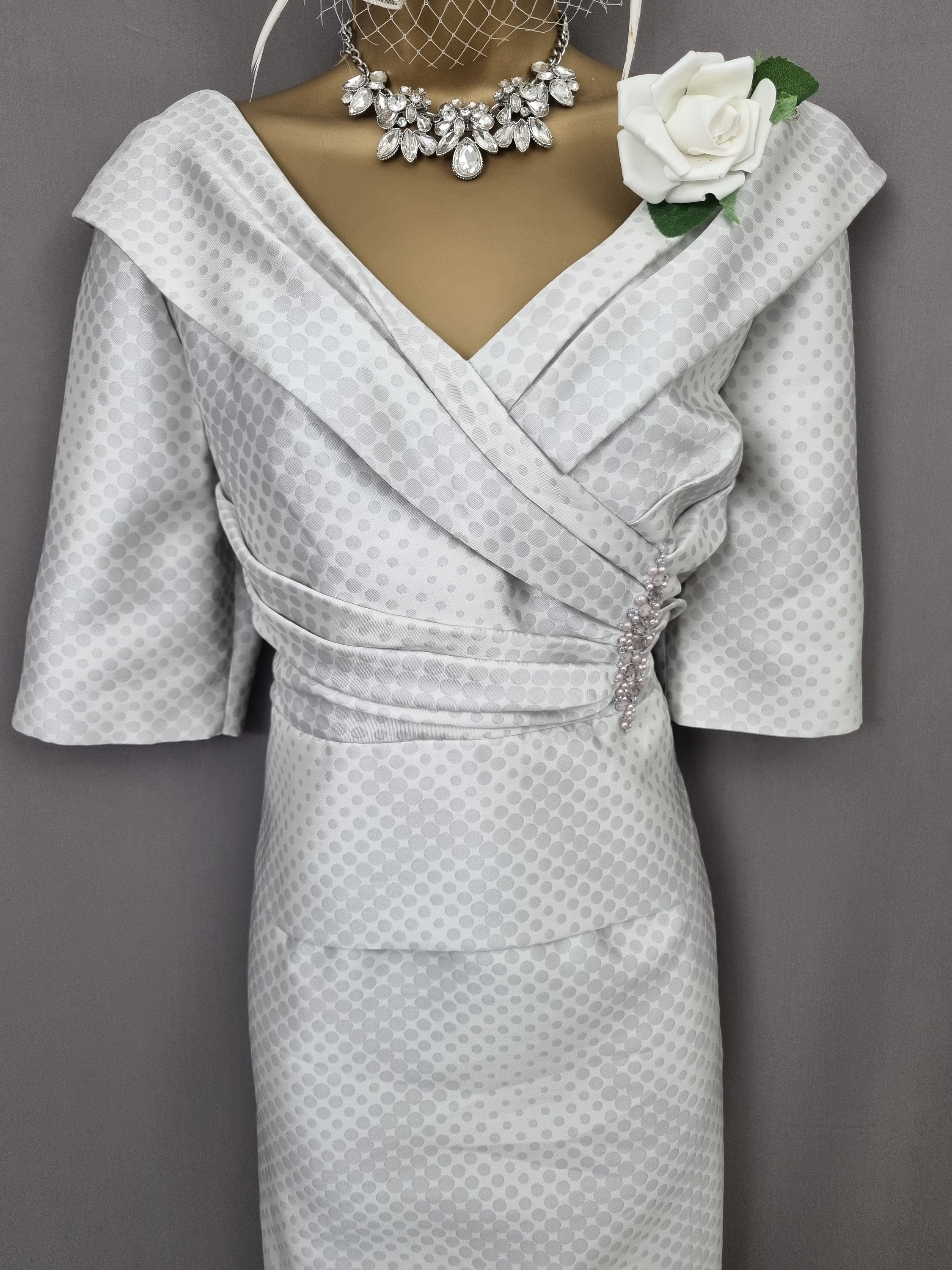 Ispirato Dress Size 16 Silver Embellished Mother of the Bride/groom, V804. - Etsy UK