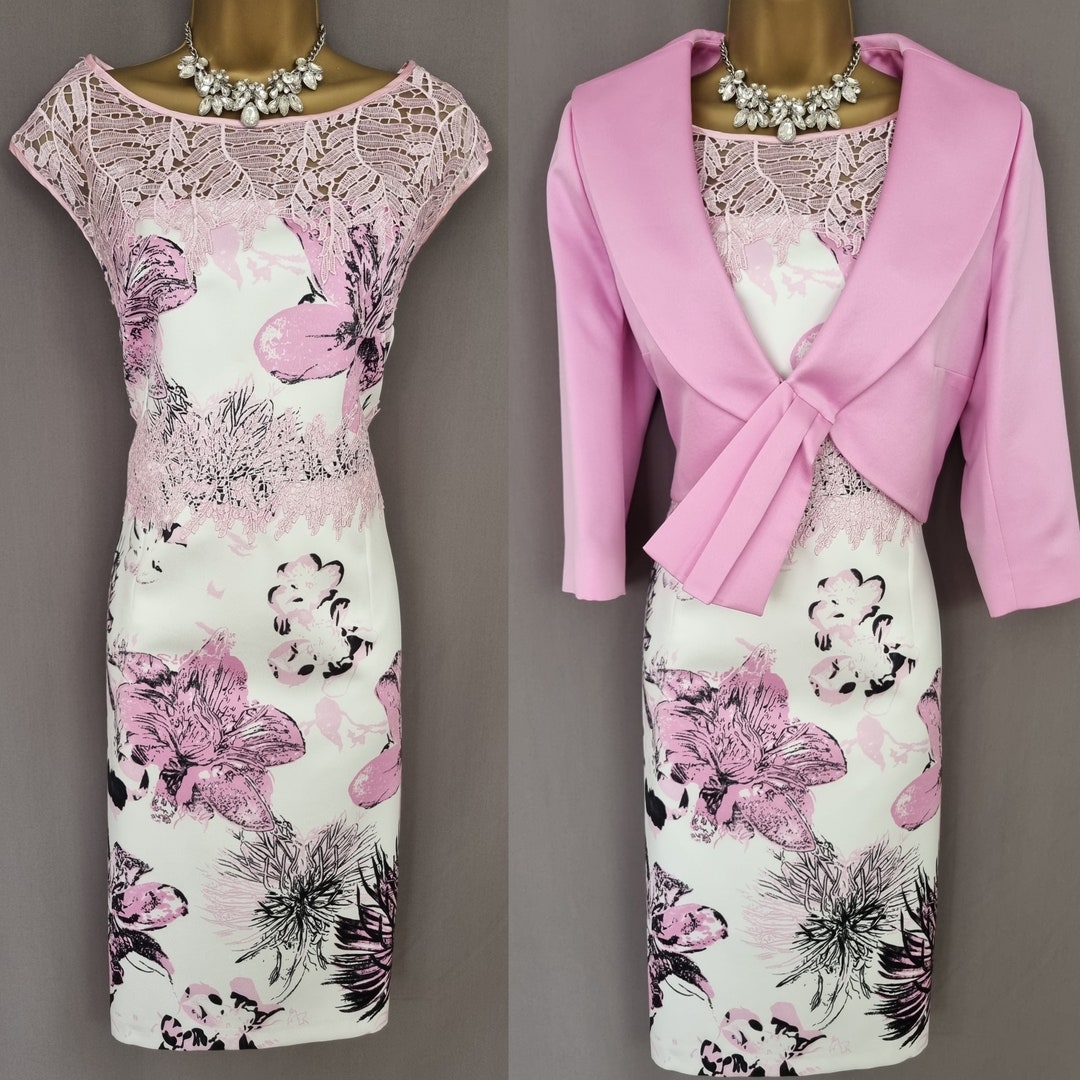 Lizabella Dress & Jacket Size 14 Blush Pink Mother of the Bride V589 ...