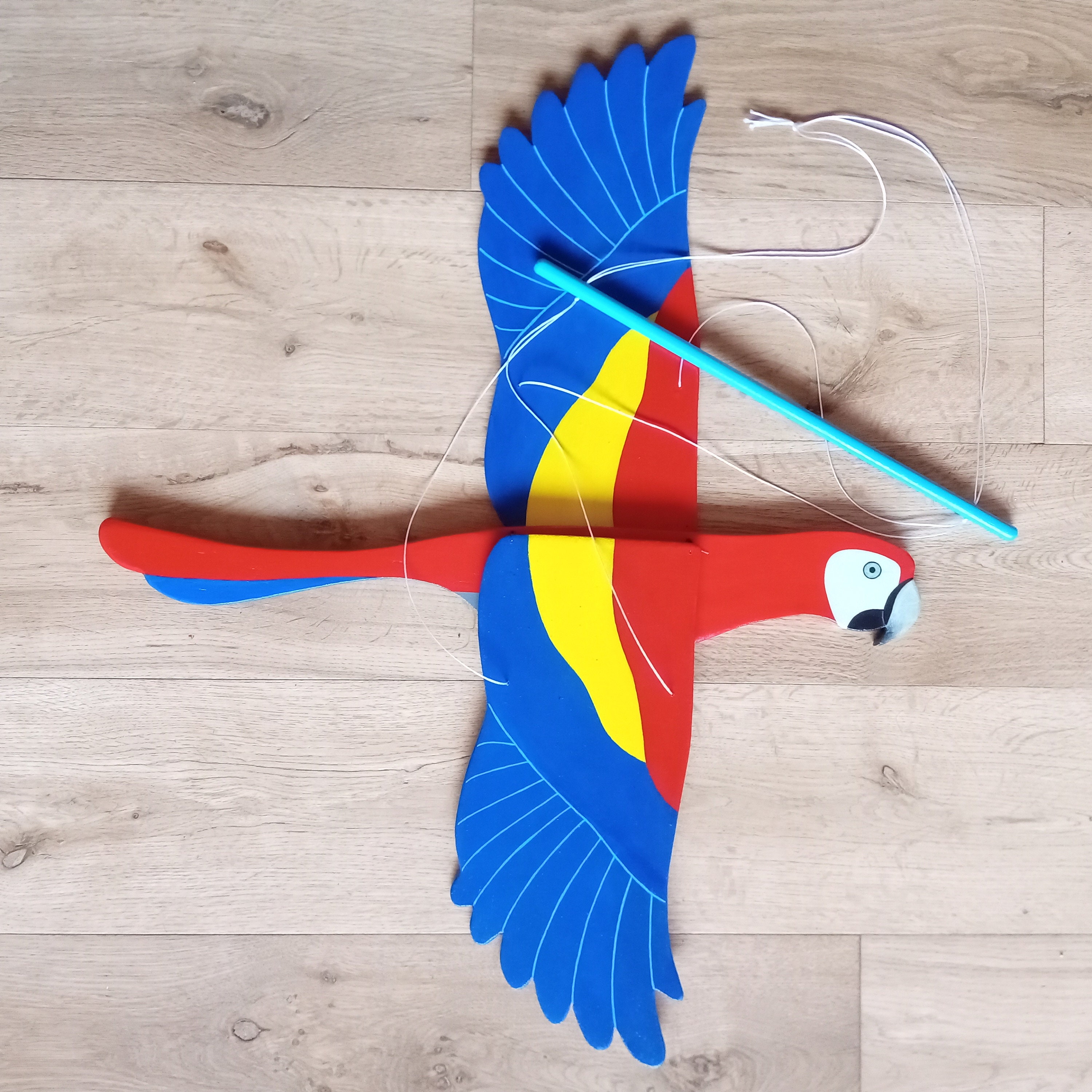 Red Macaw Wooden Flying Bird Mobile for Home Decoration or Toy - Etsy
