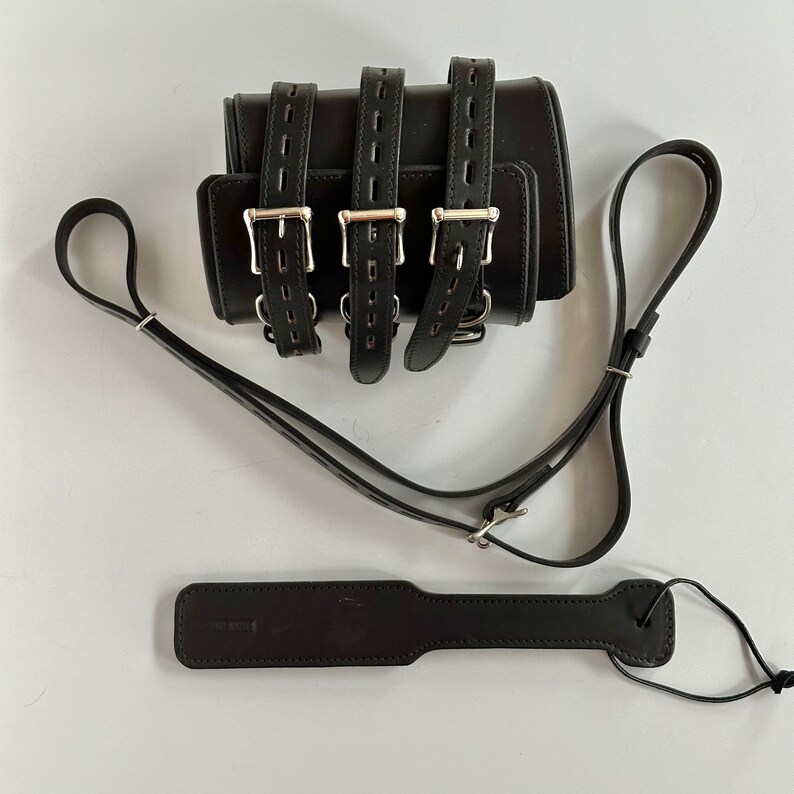 Church of Sinvention Bondage BDSM Handmade Leather Arm Binder Muff and ...