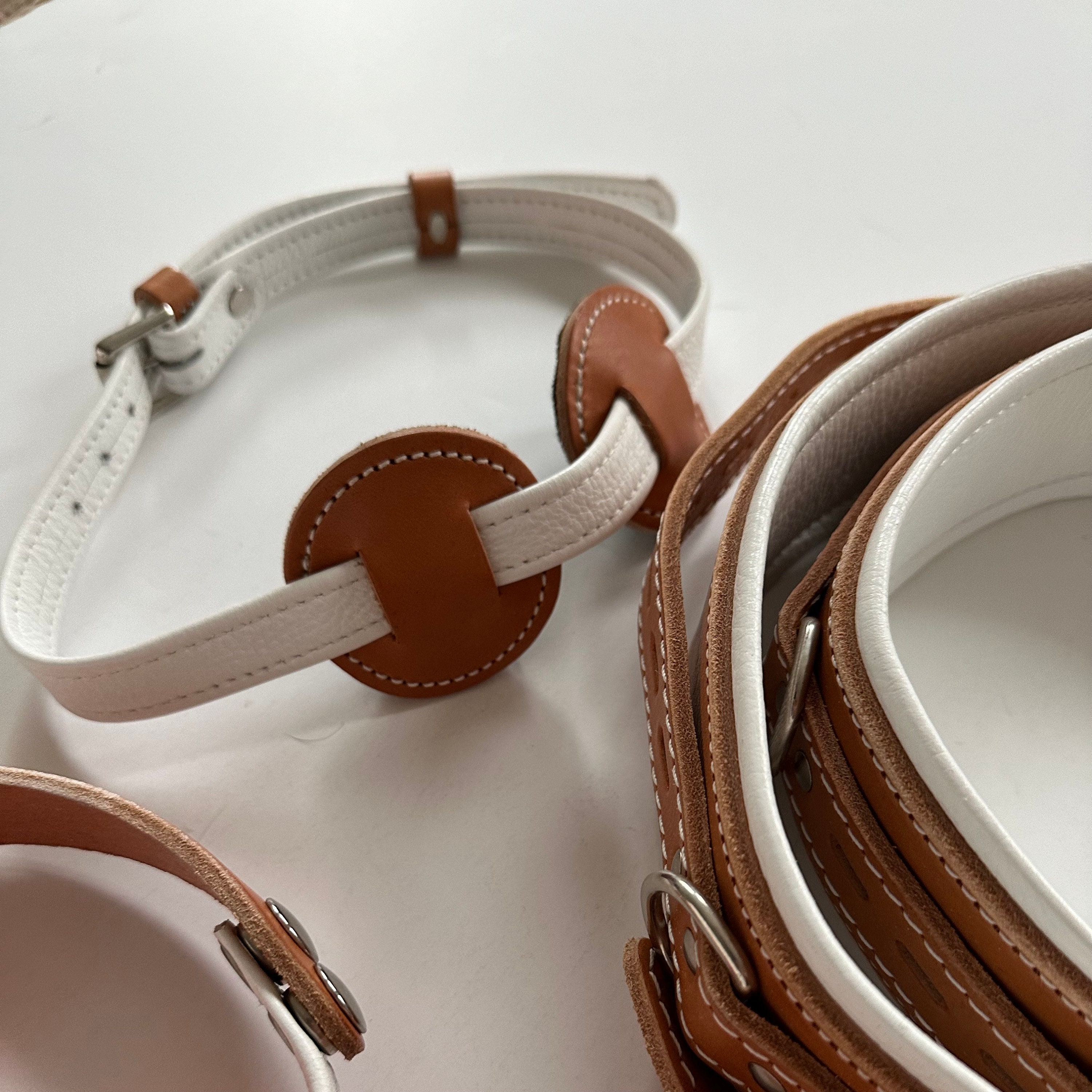 Church of Sinvention Bondage BDSM Handmade Leather Restraint Gag Set ...