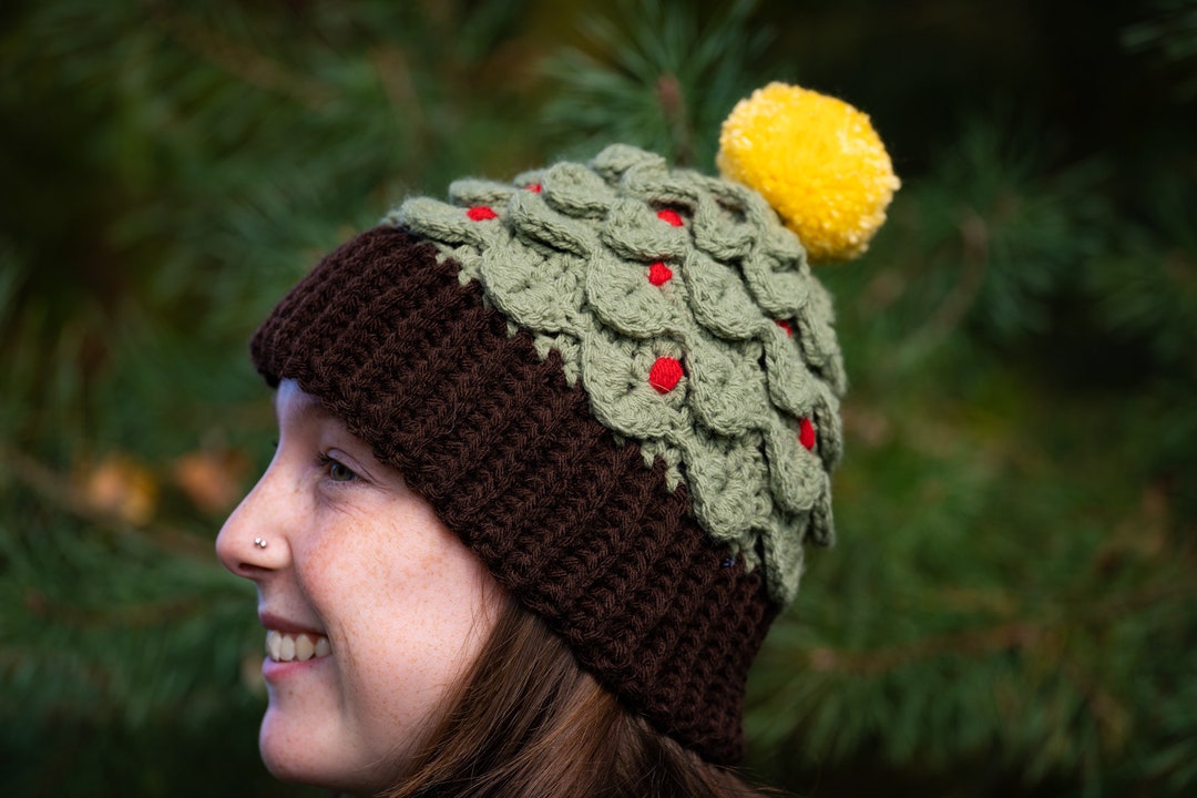Hand Crochet Christmas Tree Hat - Etsy