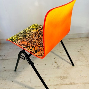 Upcycled Vintage School/ Function Chair - ‘doodle’ Series - Etsy