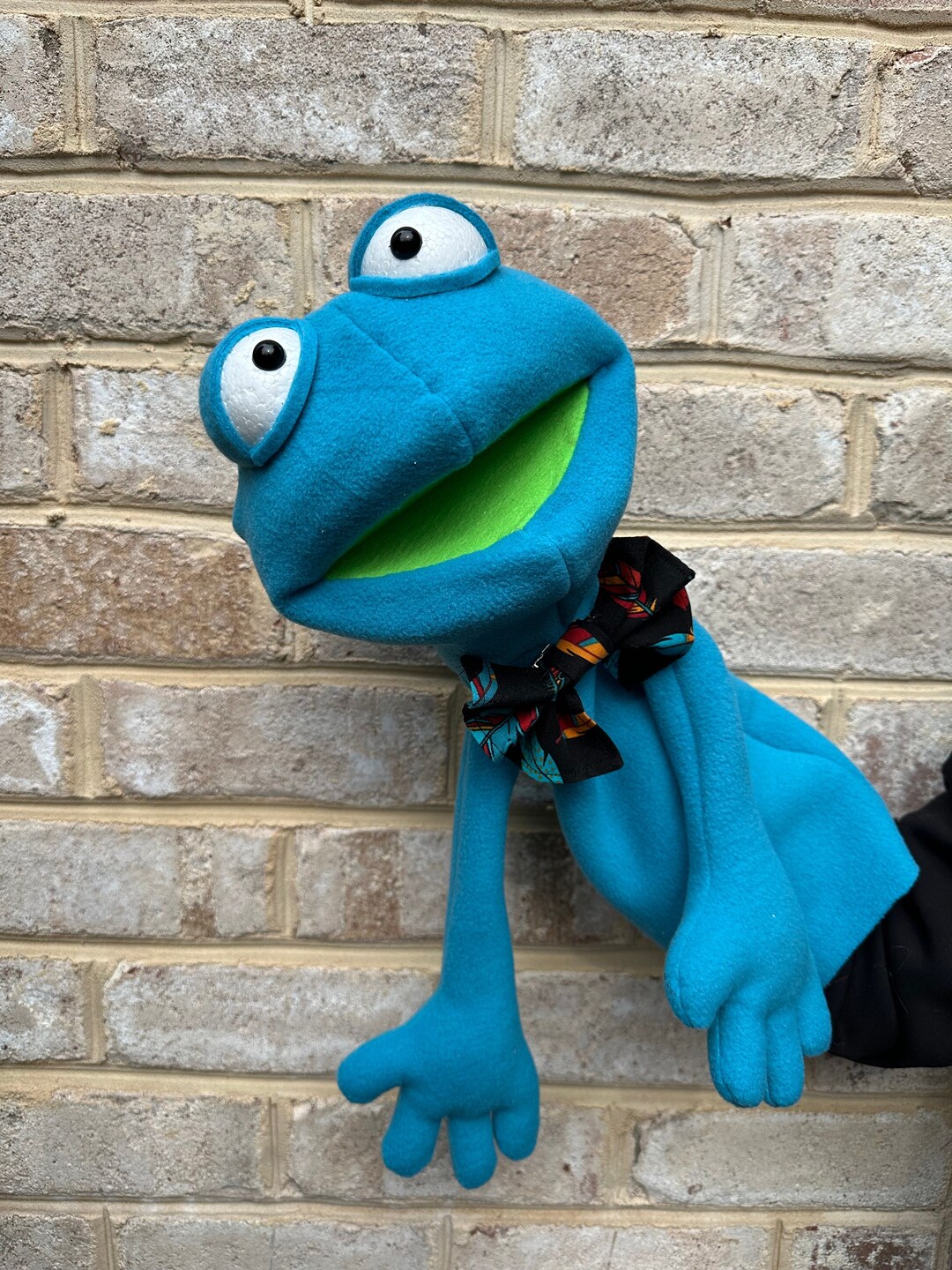 Handmade Puppet, Frog Puppet, Blue Puppet, Professional Puppet - Etsy