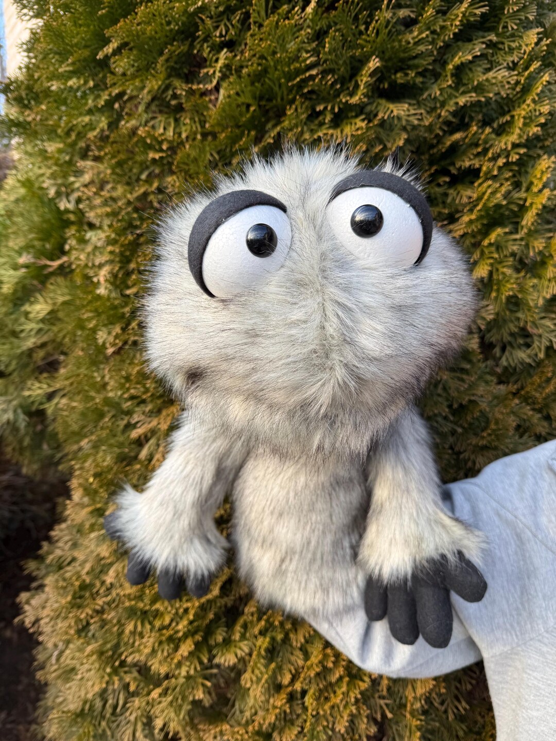 Gray Furry Monster Puppet! - Etsy