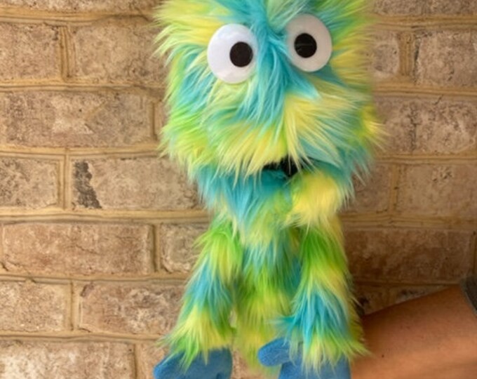 Tie Dye Fuzzy Puppet, Muppet Like Puppet, Furry Monster Puppet ...