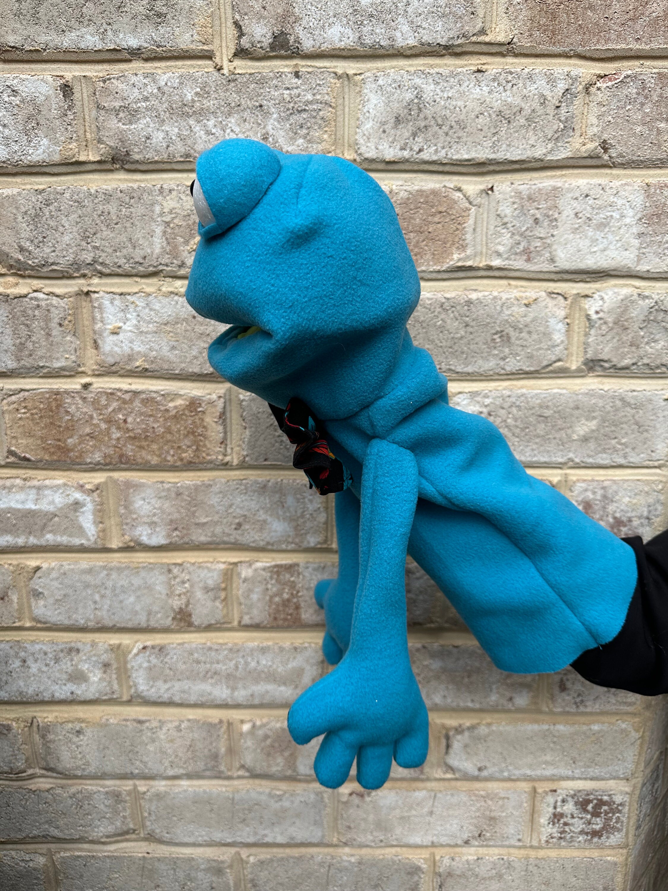 Handmade Puppet, Frog Puppet, Blue Puppet, Professional Puppet - Etsy