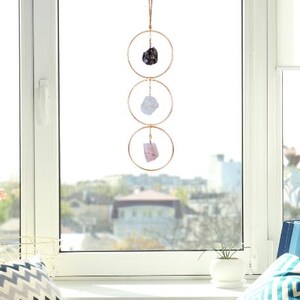 Healing Inspired Gemstone Suncatcher / Wall Hanging Made With Genuine ...