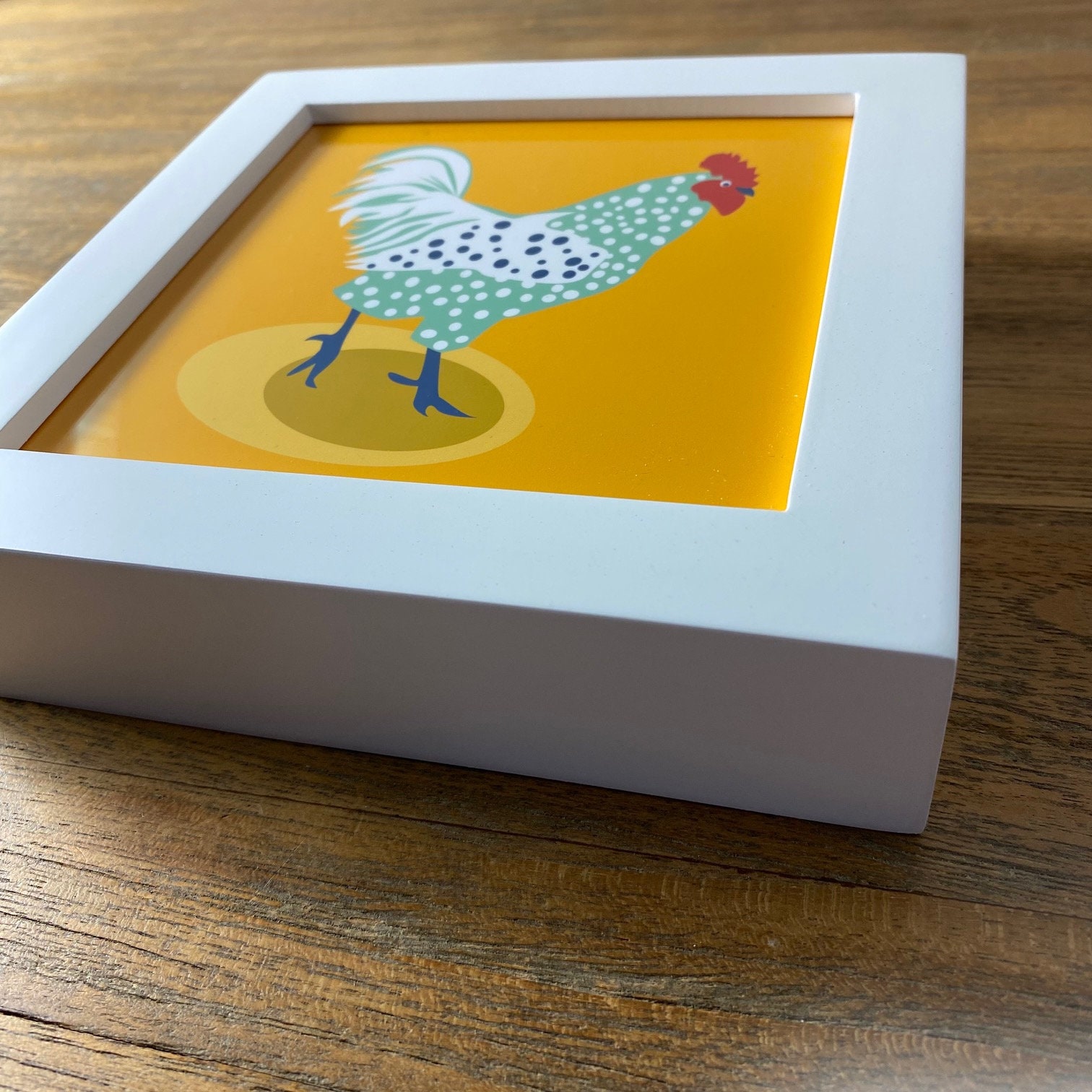 Framed Pop Art Chicken- Available in 5 Colors- Small, Framed Print - Etsy
