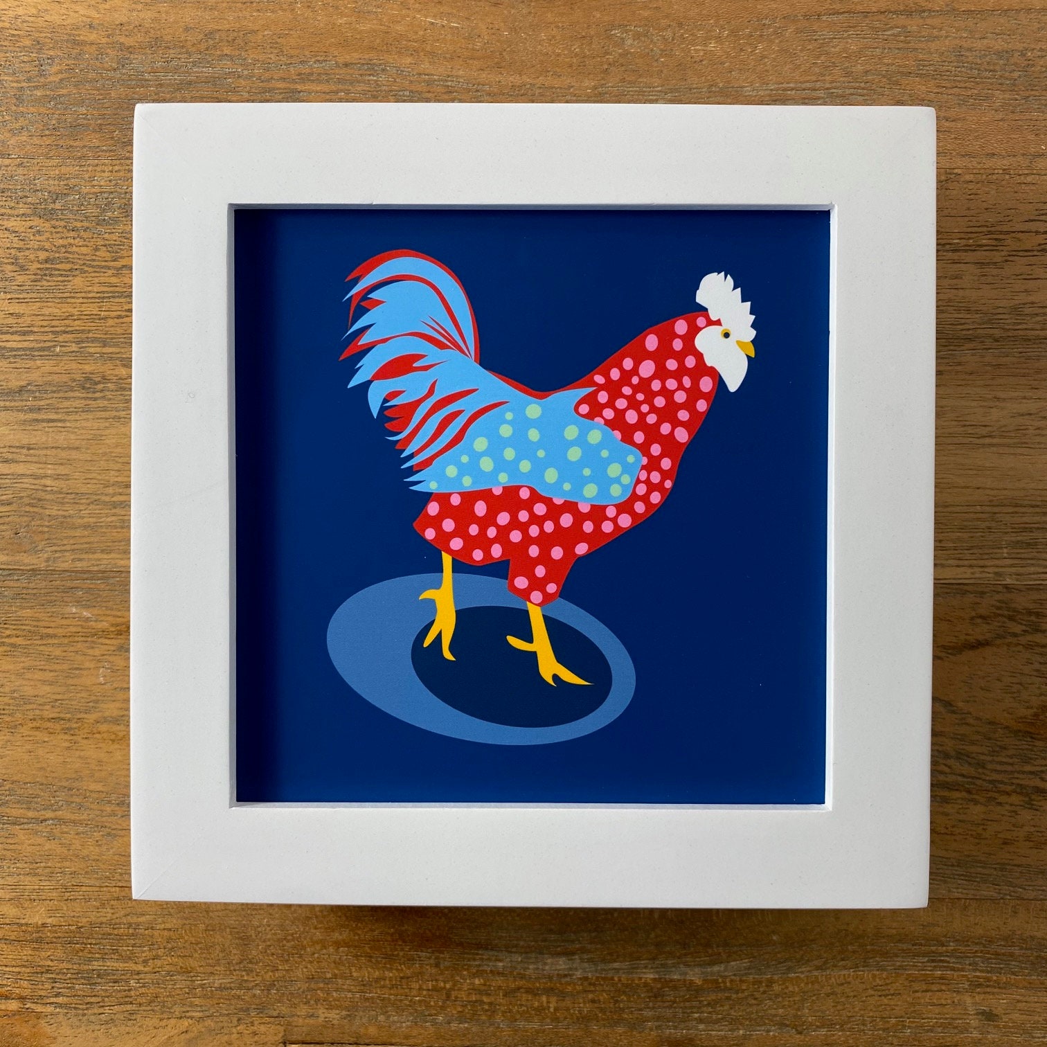 Framed Pop Art Chicken Available in 5 Colors Small, Framed Print - Etsy