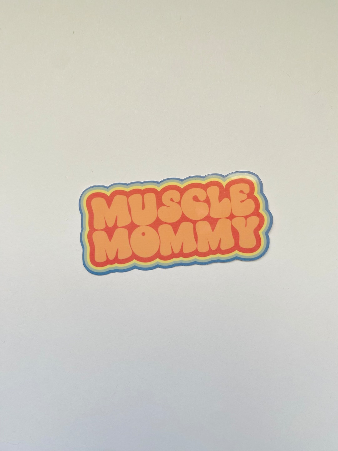 Muscle Mommy Retro Sticker Gym Sticker - Etsy