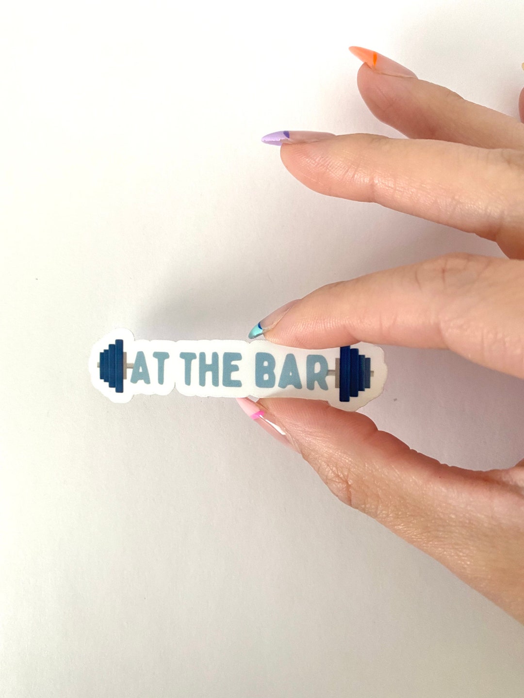 At the Bar Sticker Workout Sticker Fitness Sticker Gym Sticker - Etsy
