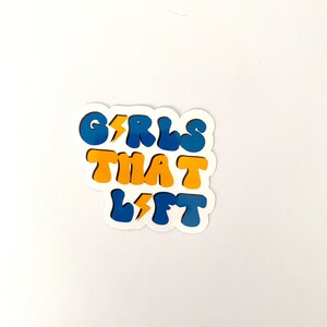 Girls That Lift Sticker Workout Sticker Gym Sticker Waterproof Sticker ...