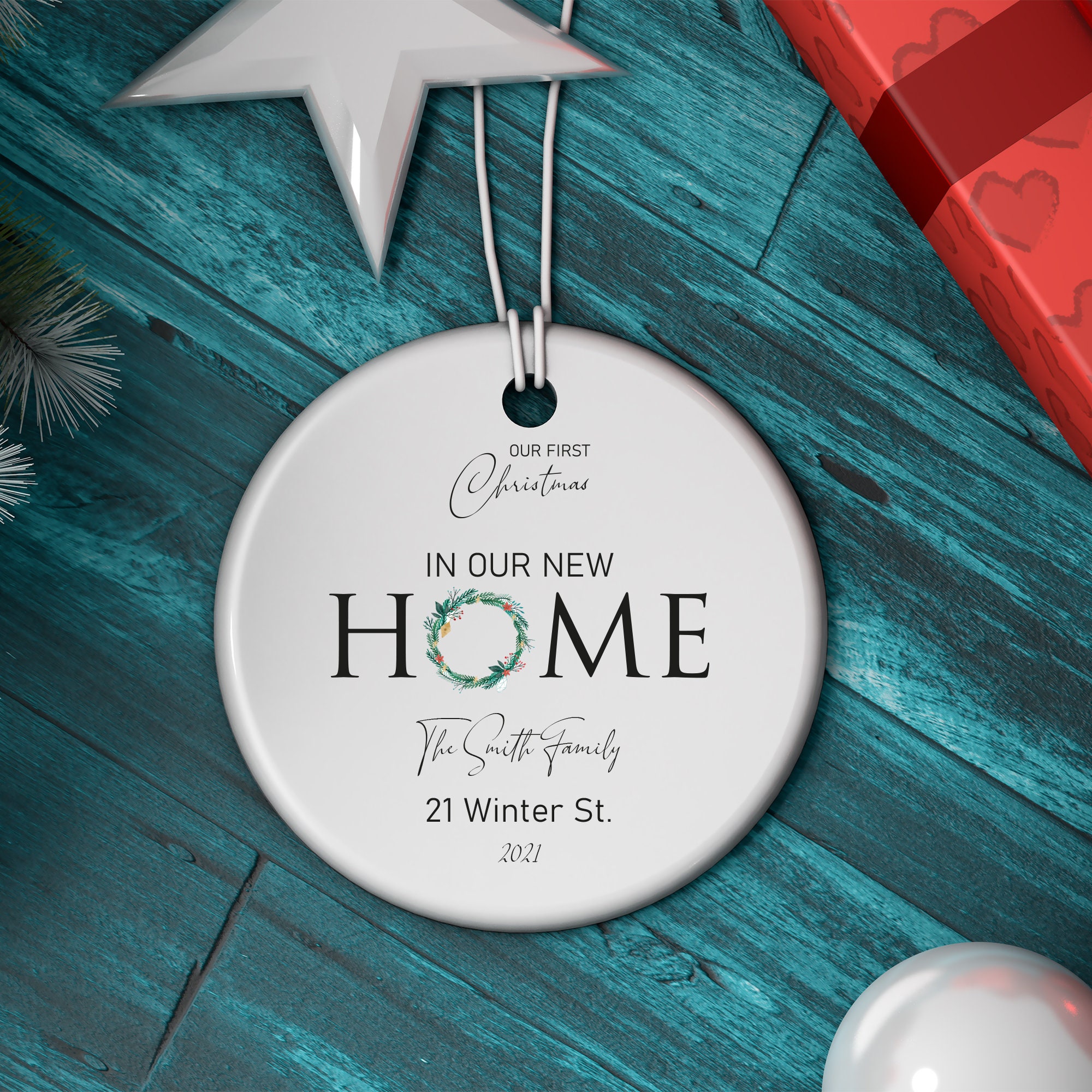 First Christmas in New Home Ornament Custom Christmas Gift | Etsy