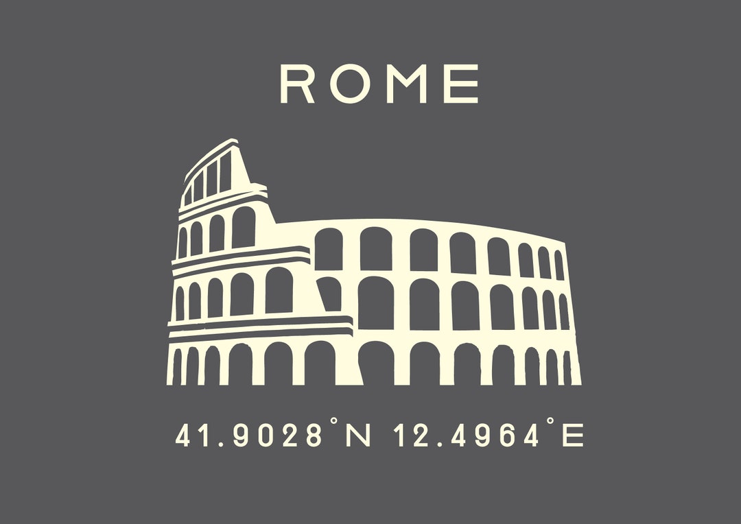 Rome Digital Download Location Travel Print the Colesseum and ...