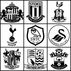 77 English Football Clubs Emblems, Crests, Logos Svg, Dfx, Lbrn, Ai ...