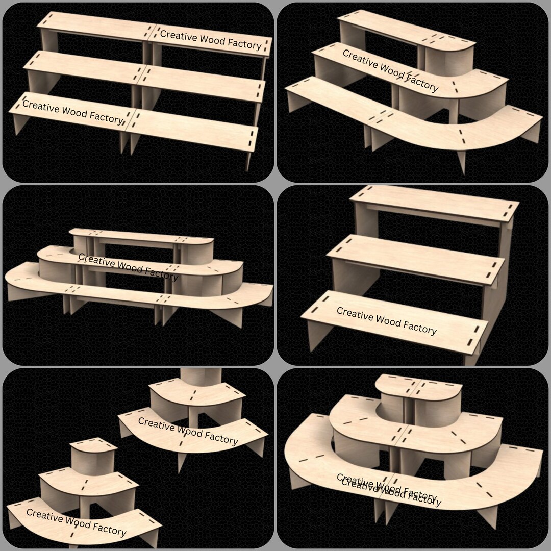 3 Tier Display Stand, Perfect for Displaying Your Products SVG, LBRN ...