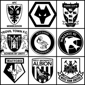 77 English Football Clubs Emblems, Crests, Logos Svg, Dfx, Lbrn, Ai ...