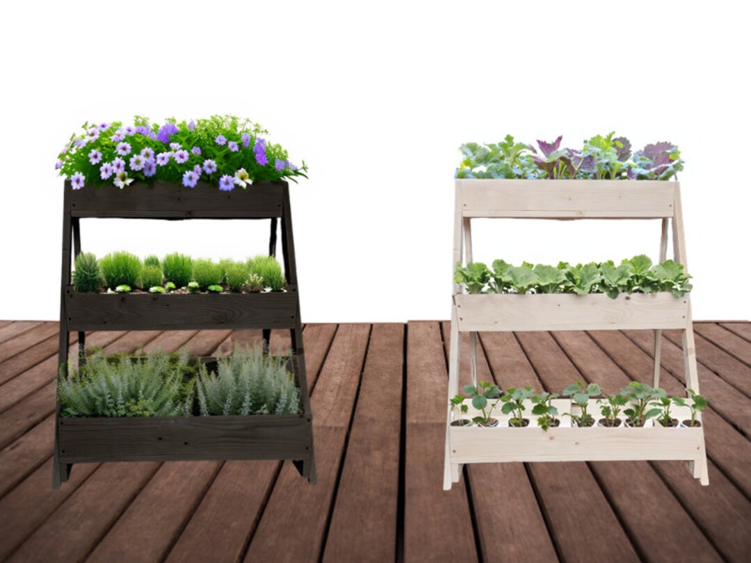Raised 3 Tier Garden Planter. Easy Assembly - Etsy UK