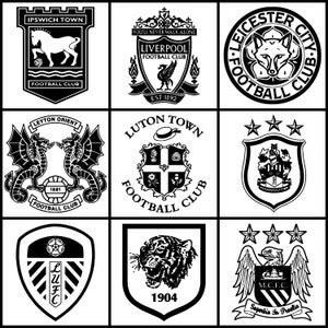 77 English Football Clubs Emblems, Crests, Logos Svg, Dfx, Lbrn, Ai ...