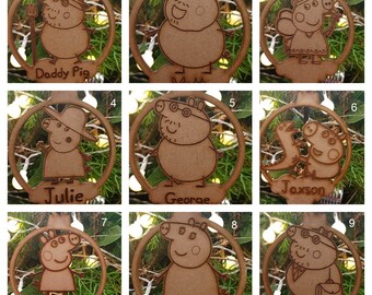 Peppa Pig Family Tree - Etsy UK