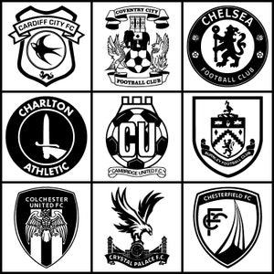 77 English Football Clubs Emblems, Crests, Logos Svg, Dfx, Lbrn, Ai ...