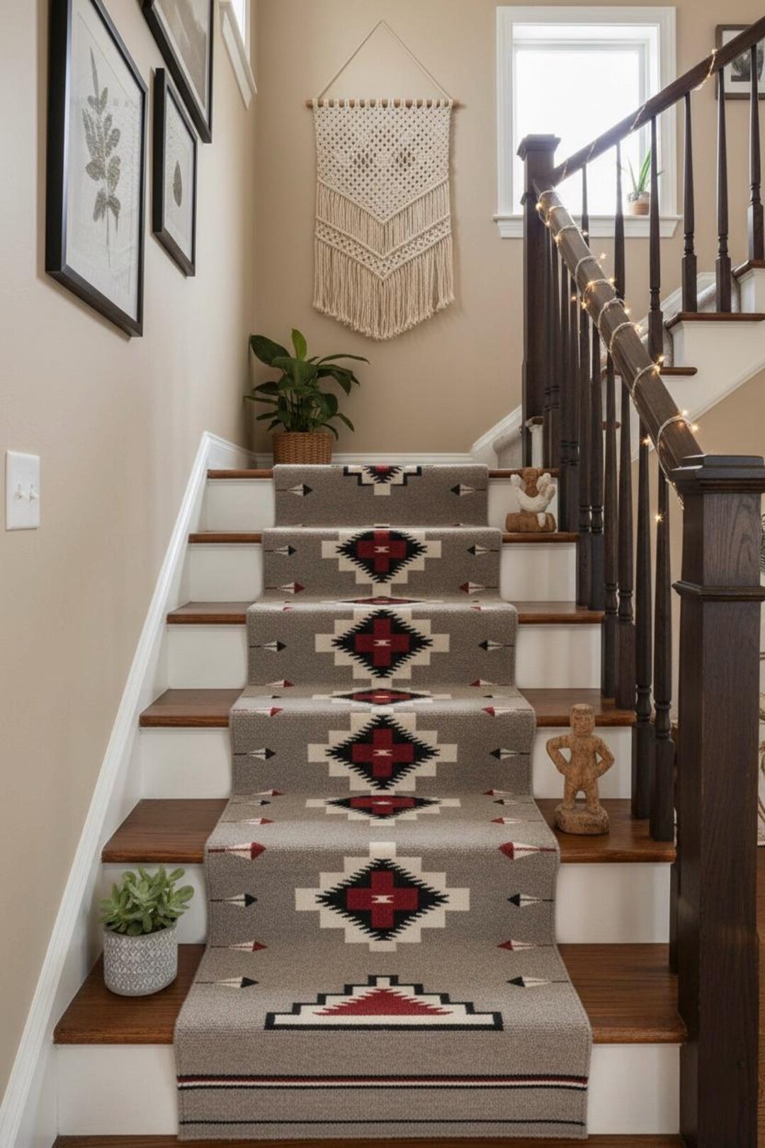 Navajo Runner Rug, Handwoven Wool Hallway Runner, Custom Size ...