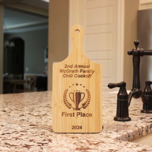 Custom Cooking Award | Engraved Cutting Board | Perfect Cooking Contest ...