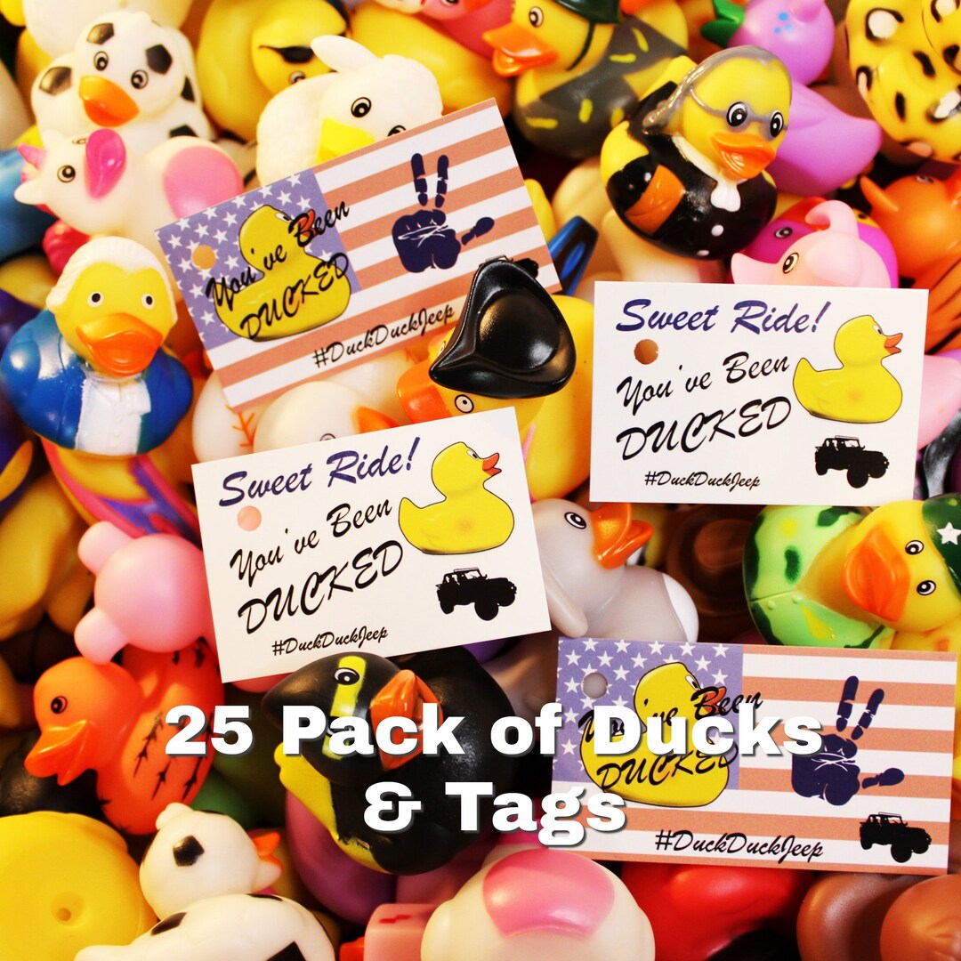 Bulk Ducks & Tags for SUV Ducking | 25 Pack | Perfect Gift or Refill ...