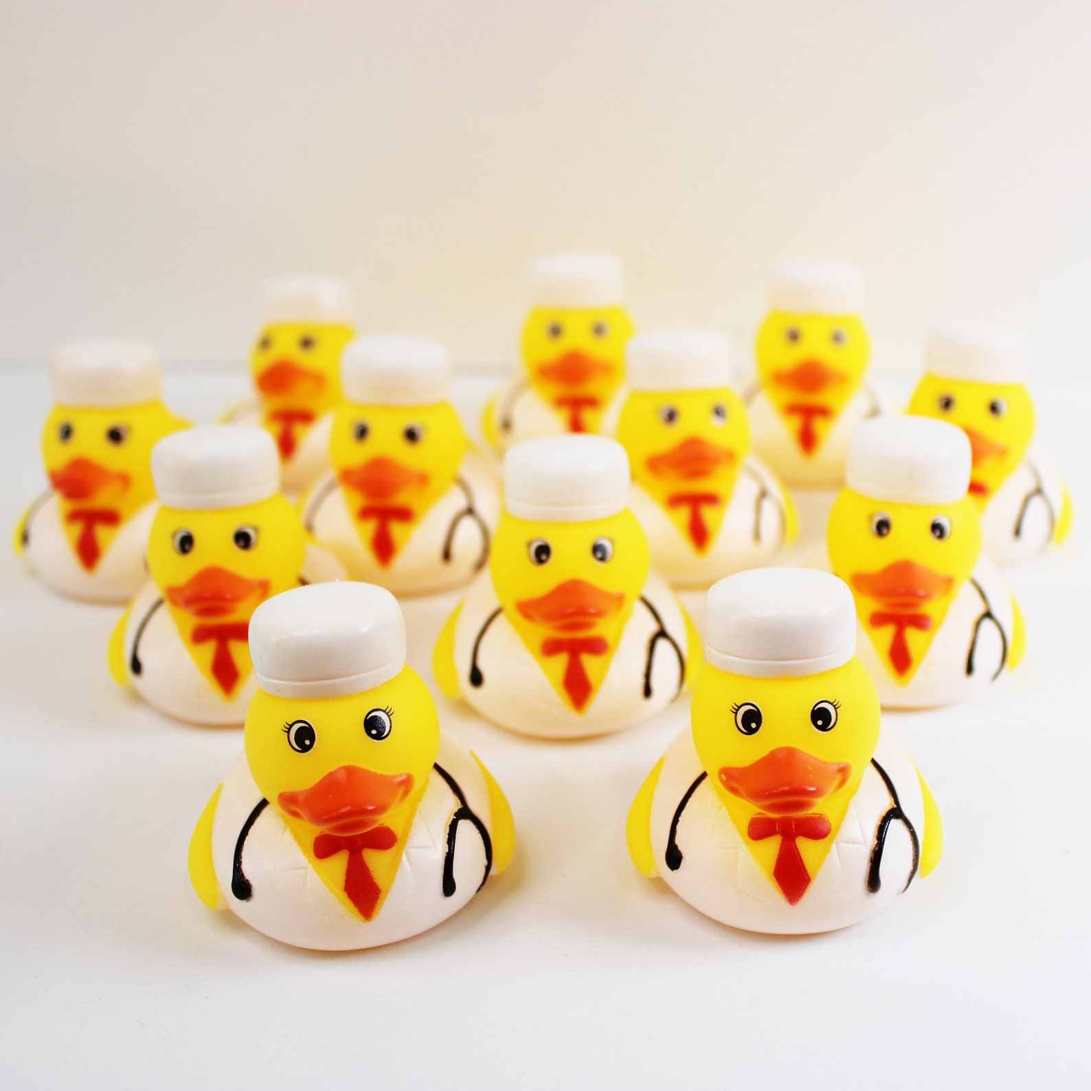 Doctor Rubber Duck Set for SUV Ducking: 10 Rubber Ducks With Tags, Ties ...