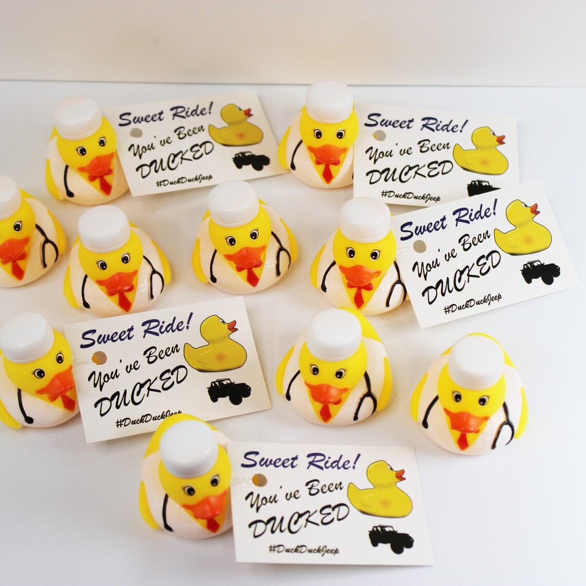 Doctor Rubber Duck Set for SUV Ducking: 10 Rubber Ducks With Tags, Ties ...