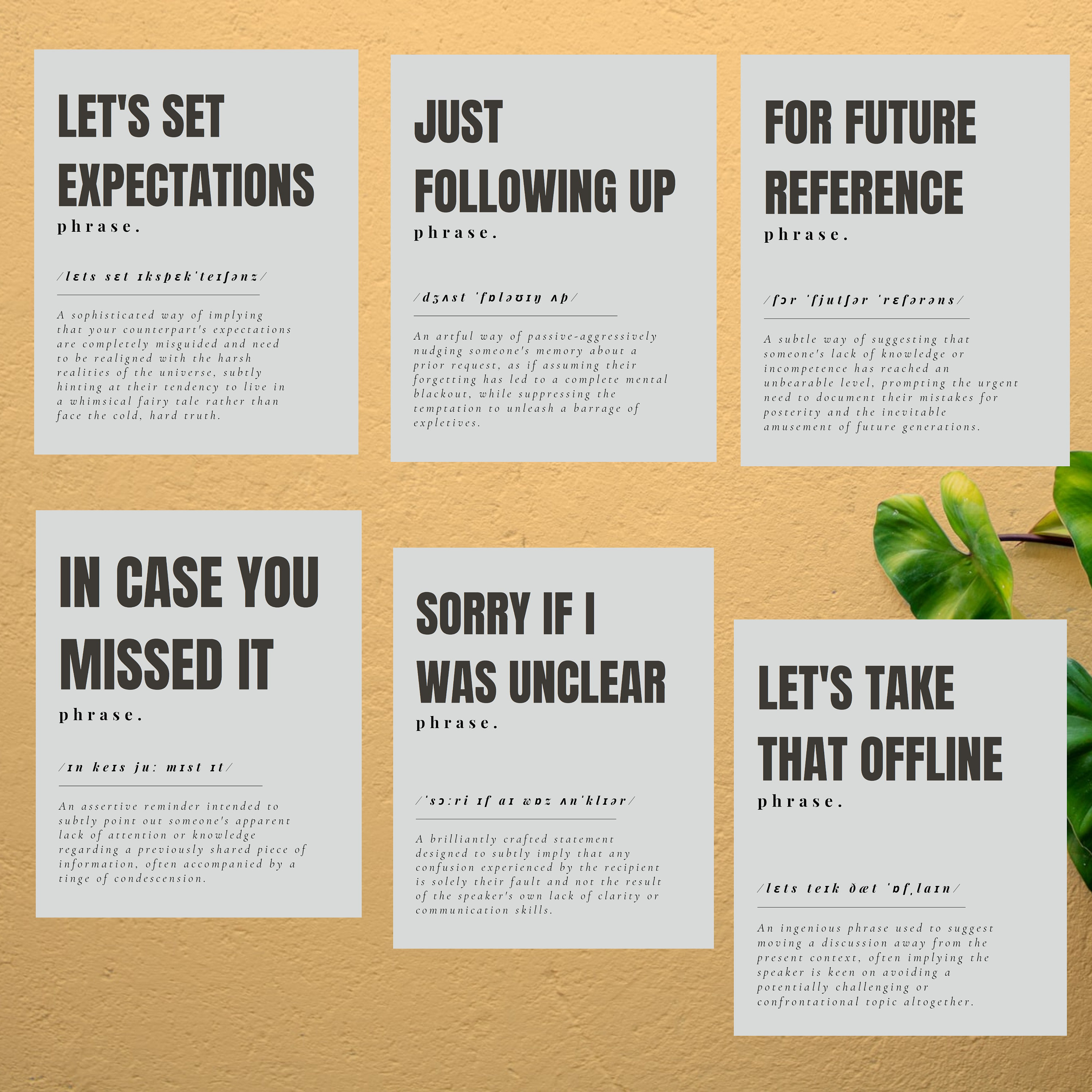 Bundle of 14 Hilarious Office Signs | Printable Decor for Video ...