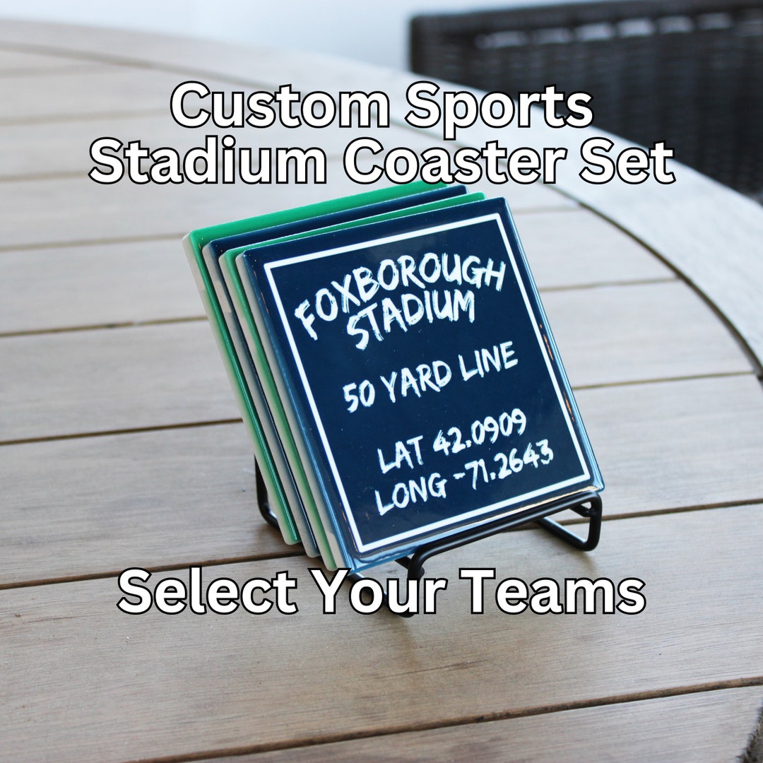 Custom Sports Stadium Ceramic Coasters for Sports Fans Basketball ...
