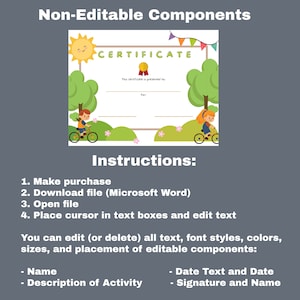 Customizable Bike Riding Certificate | Celebrate Cycling Achievements ...