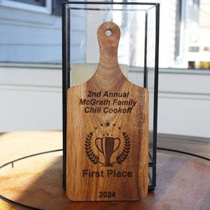 Custom Cooking Award Engraved Cutting Board Perfect Cooking Contest ...