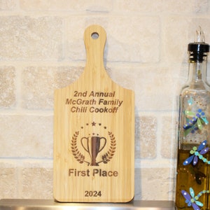 Custom Cooking Award | Engraved Cutting Board | Perfect Cooking Contest ...