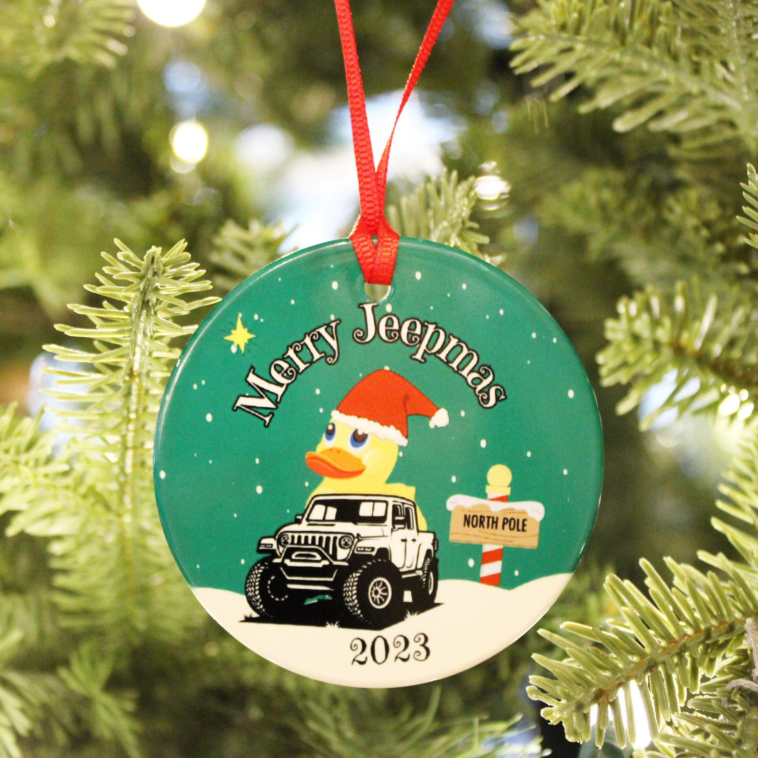 Merry Jeepmas Christmas Ornament for 4x4 Owners Perfect Gift Ready 2 ...