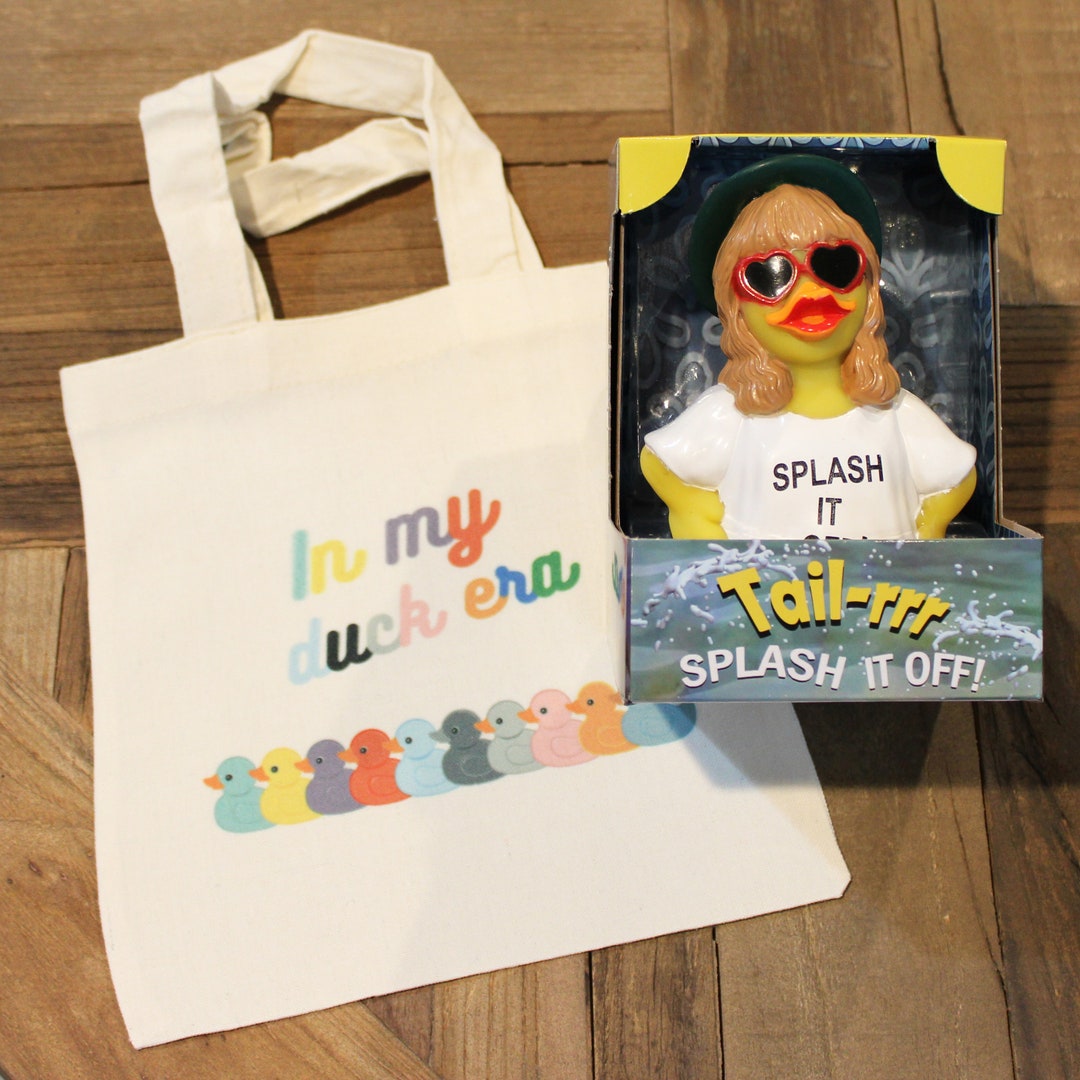 Tail Rrr Swift Rubber Duck And Canvas Tote Dive Into Taylors Duck Era Perfect T For