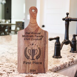 Custom Cooking Award | Engraved Cutting Board | Perfect Cooking Contest ...