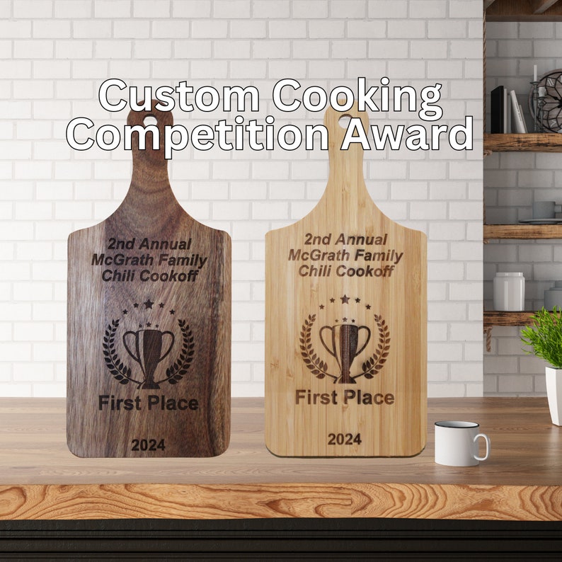 Custom Cooking Award | Engraved Cutting Board | Perfect Cooking Contest ...