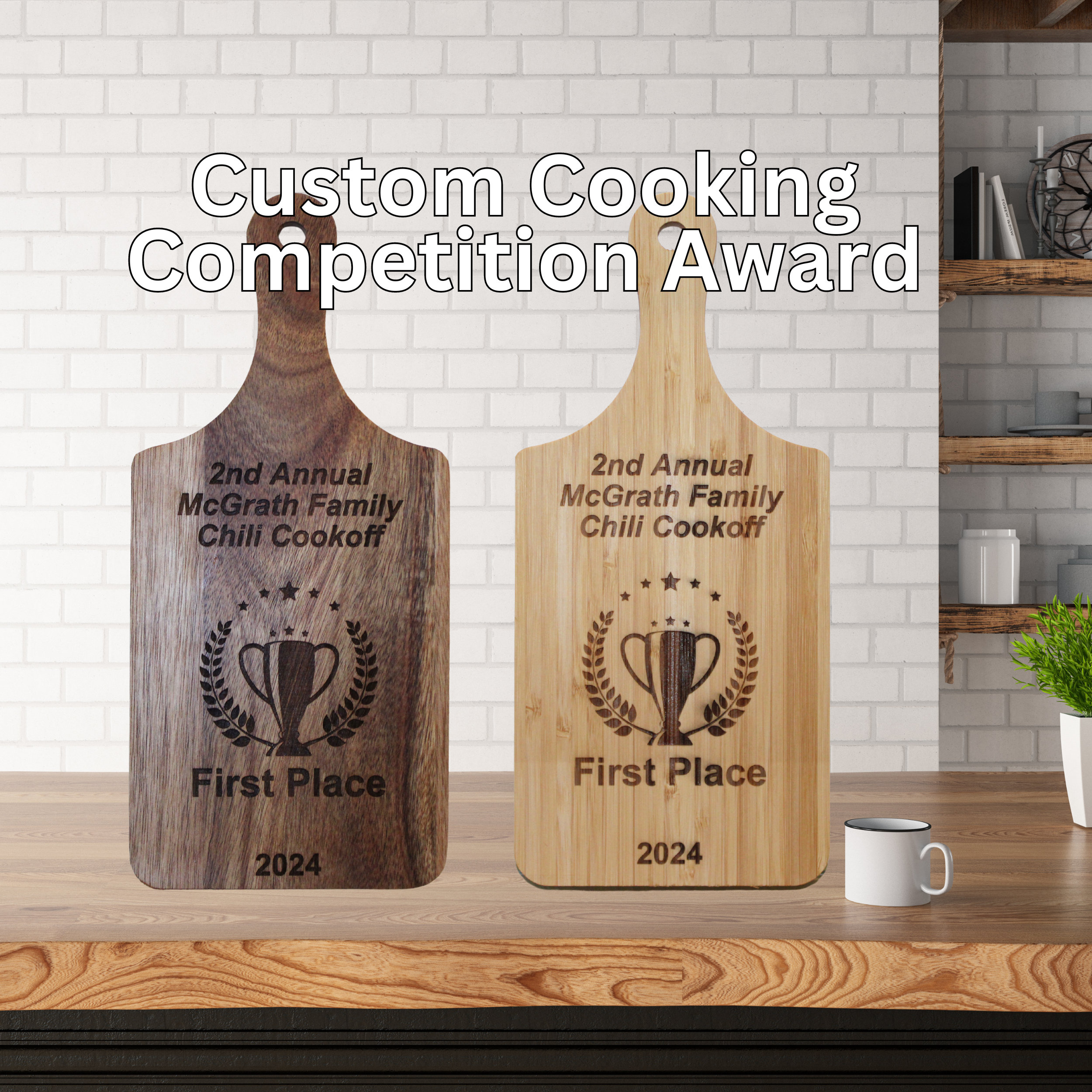 Custom Cooking Award | Engraved Cutting Board | Perfect Cooking Contest ...