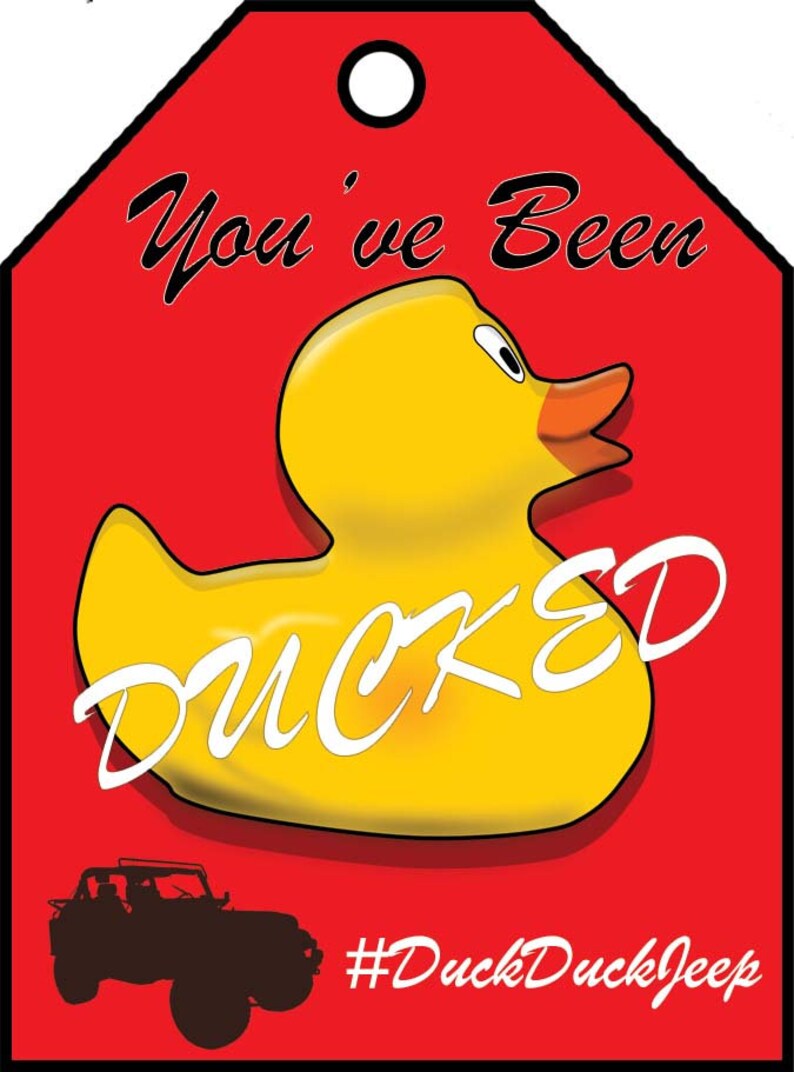 Printable "you've Been Ducked" Tags - Easy Tie to Your Ducks (immediate ...