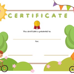 Customizable Bike Riding Certificate | Celebrate Cycling Achievements ...