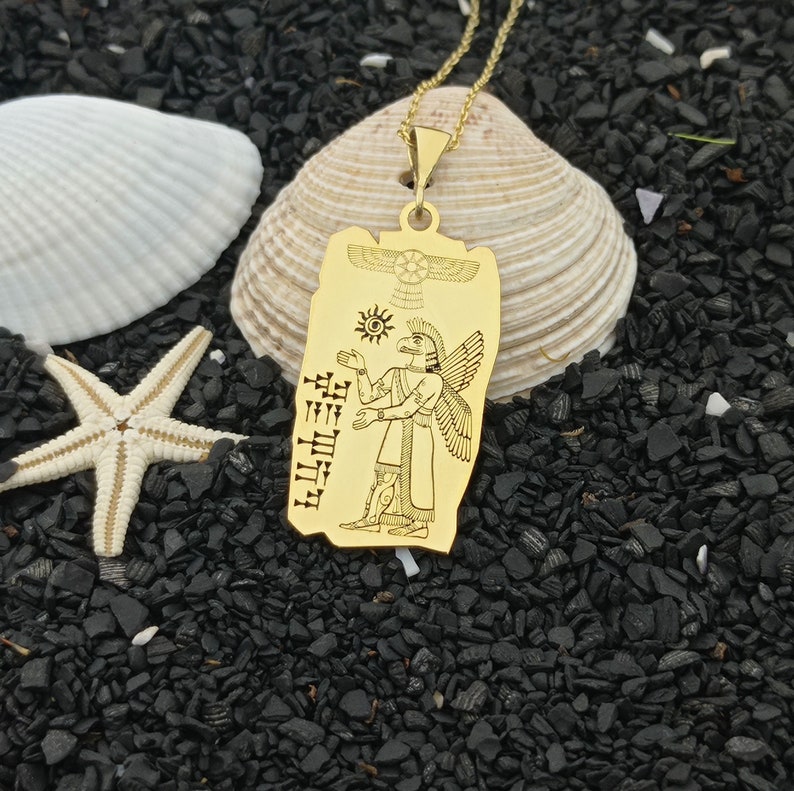 Sumerian Cuneiform Name Necklace Custom Made Anunnaki - Etsy