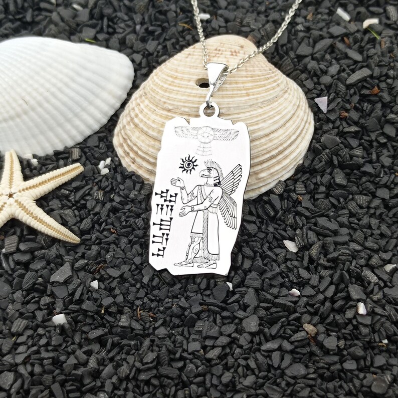 Sumerian Cuneiform Name Necklace, Custom Made Anunnaki Pendant, Ancient ...