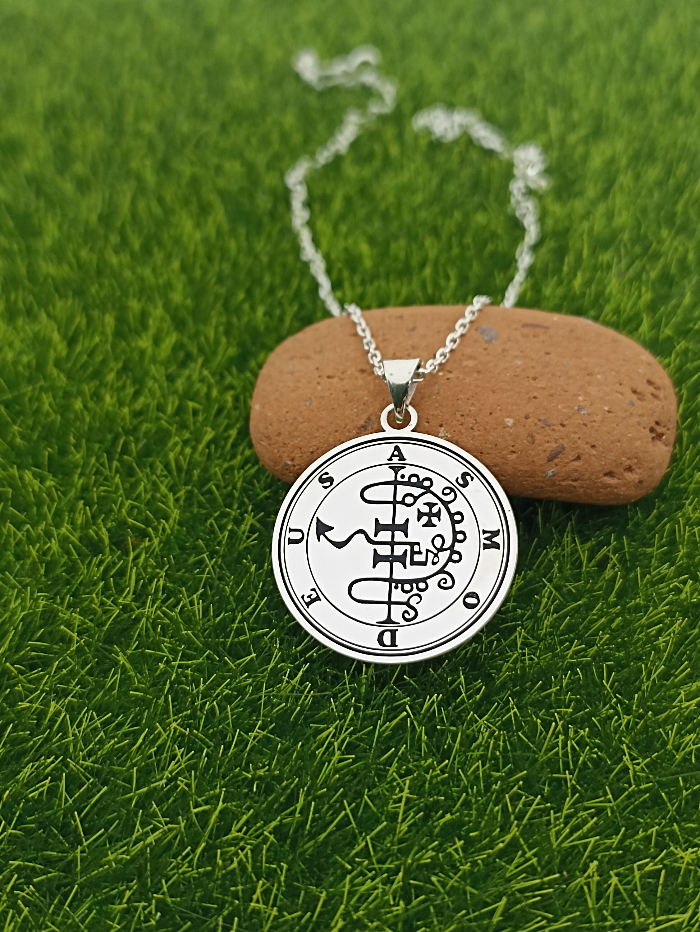 Asmoday Sigil Necklace Asmodai Asmodeus Locket Necklace Occult ...